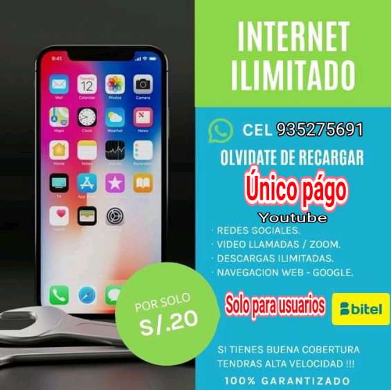 Instalación de internet ilimitado en Lima - Celulares y teléfonos | 12245